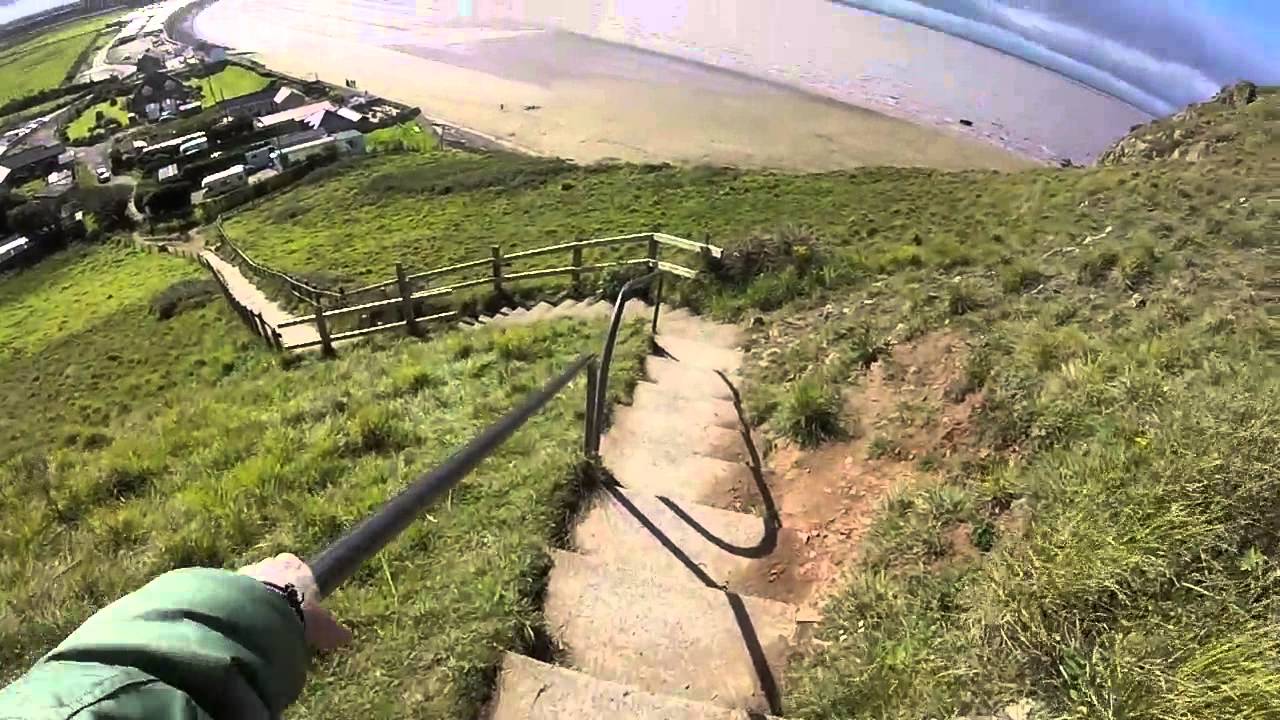 Brean steps - Roads of Somerset, (Brean Down)24 - YouTube