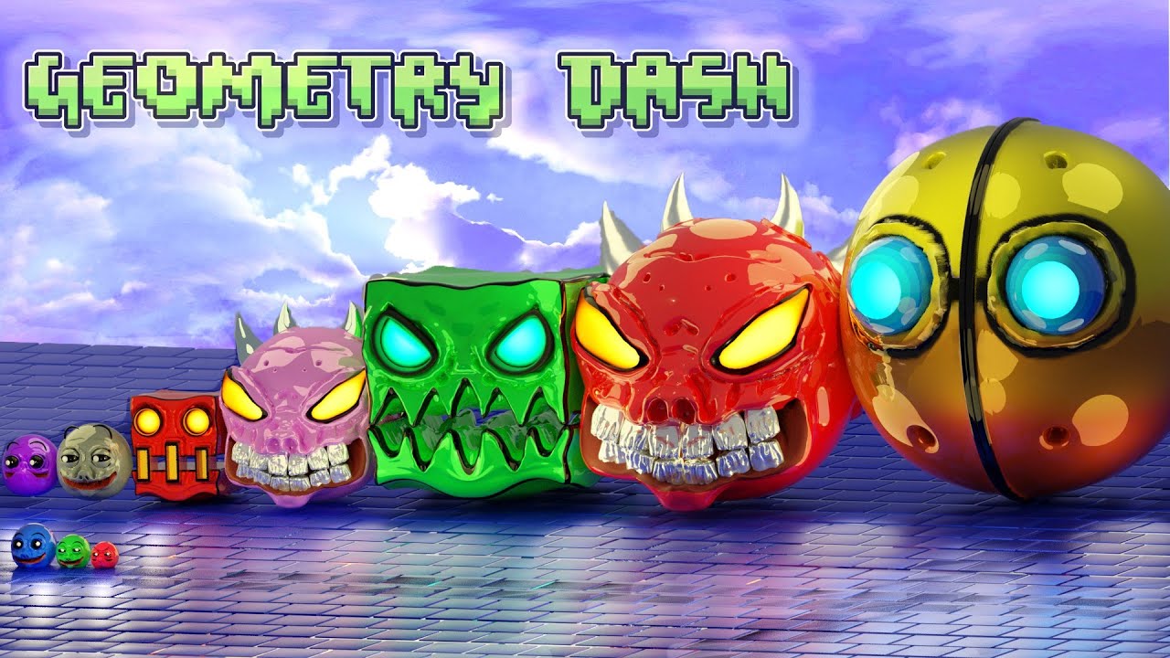 All Geometry Dash Size Comparison - YouTube
