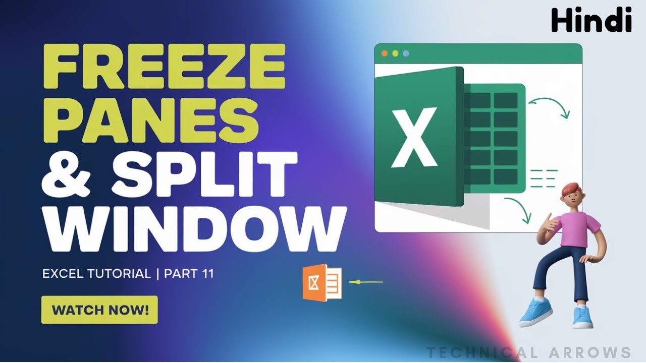 Freeze Panes and Split Window | How to Use Freeze Panes and Split Window | Excel Tutorial | Part ...