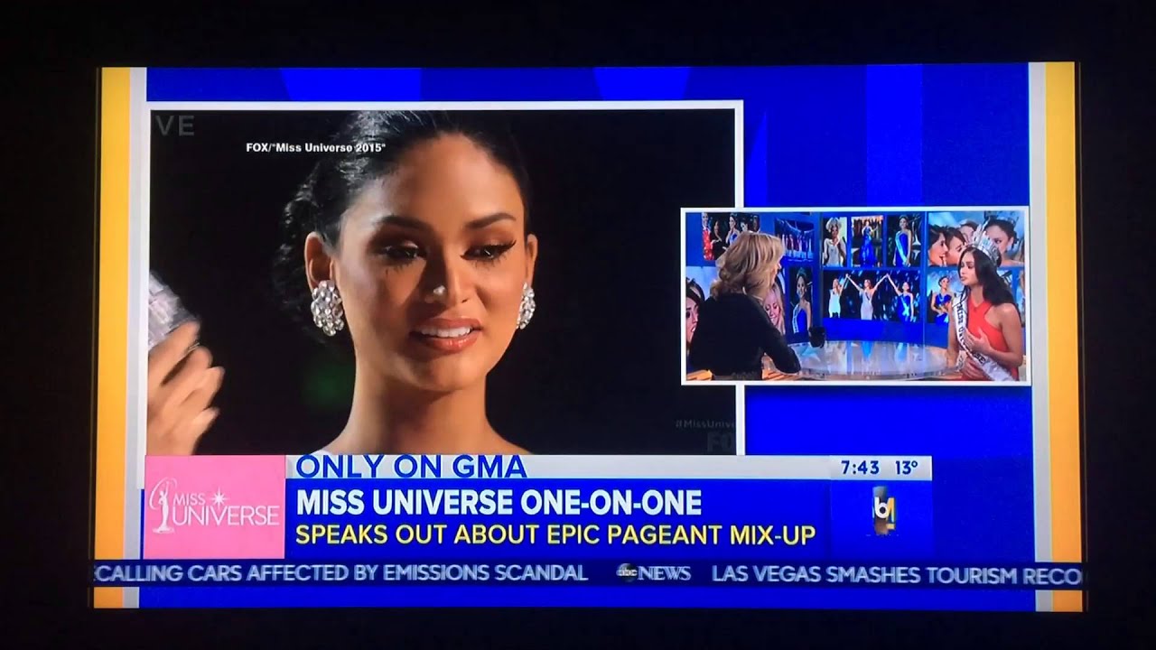 Miss Universe Pia Wurtzbach on Good Morning America Part 1 - January 4 ...