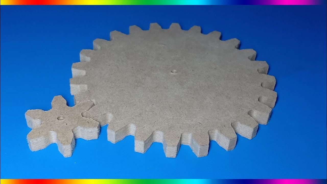 How to make smooth wooden gear very easy - YouTube