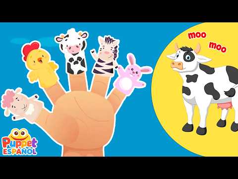 Familia de dedos de animales🐑🐔 | canción de animales | Puppet Español - Canciones Infantiles