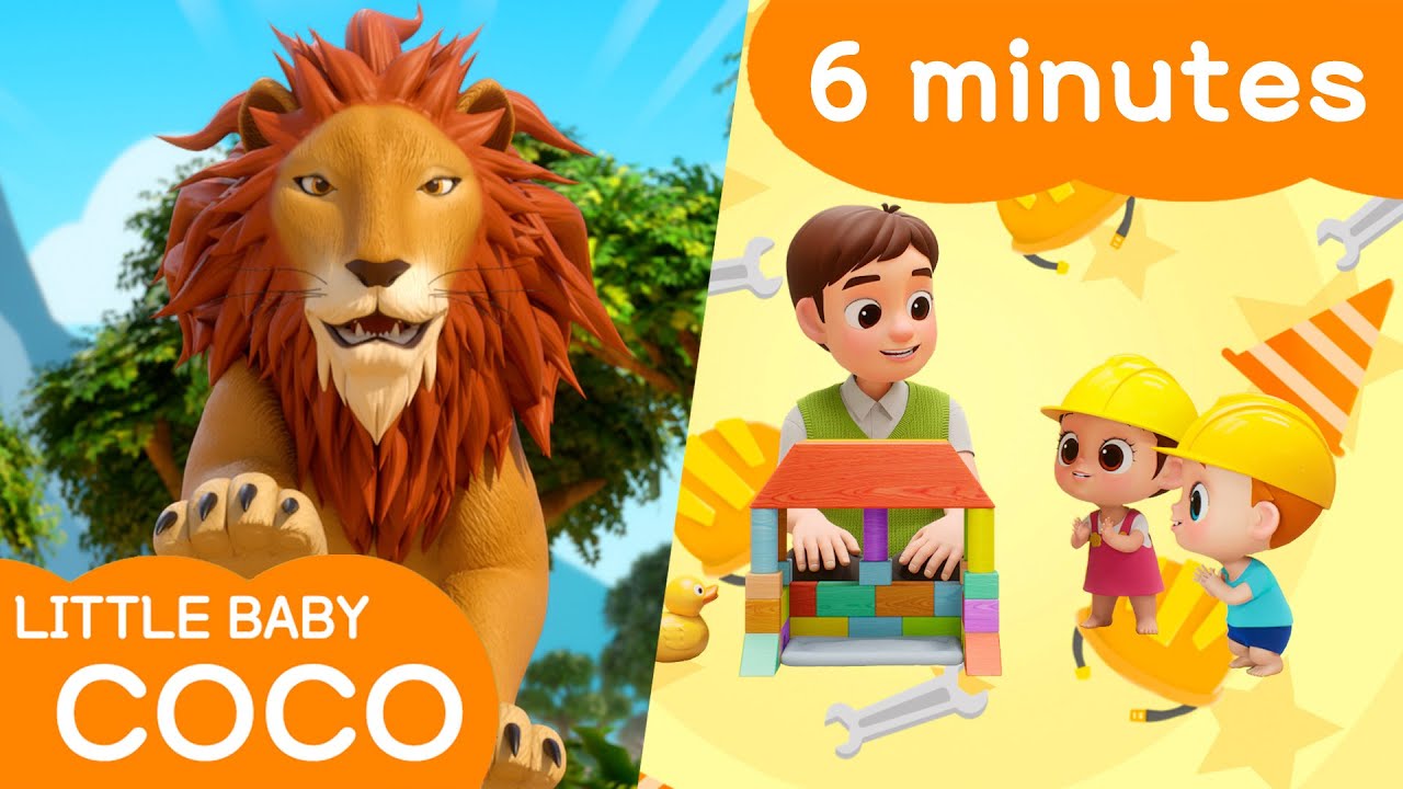 [Littlebaby COCO] 6 minutes | Preschool Song🎶 | Toy House | Lion Song ...