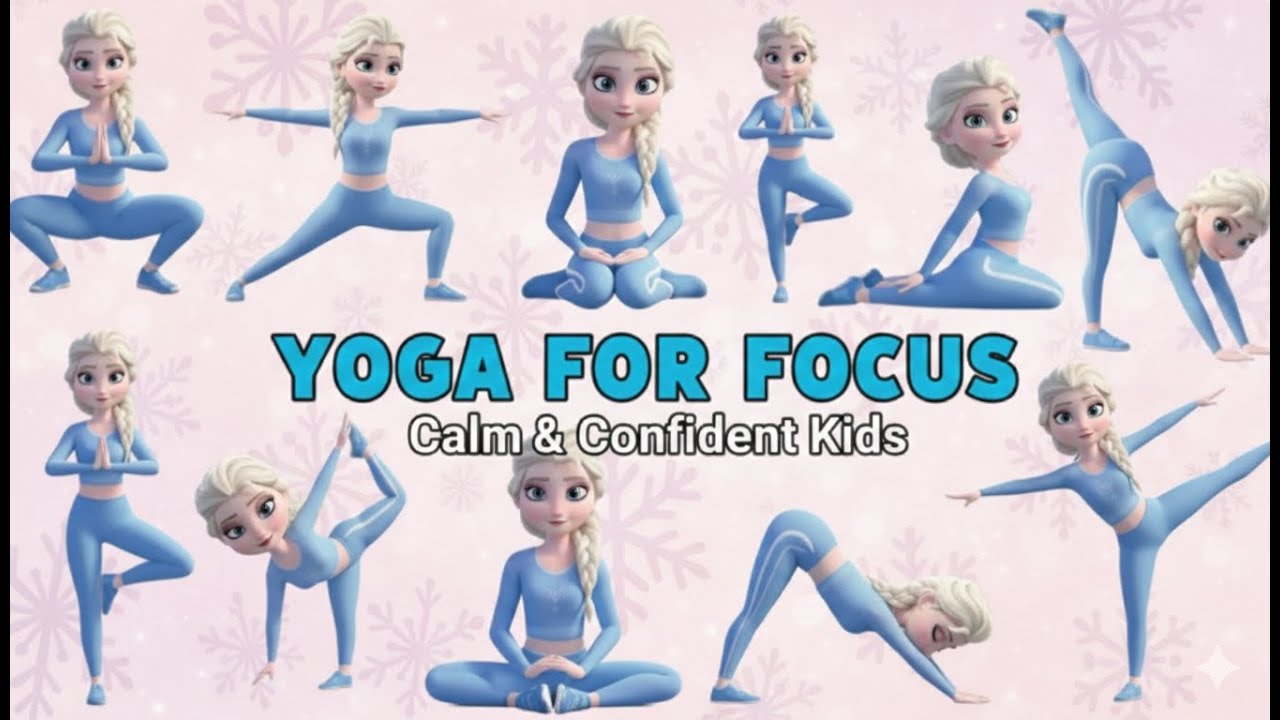 Yoga for Kids with Elsa 🧘‍♂️ Focus, Confidence & Emotional Stability ...