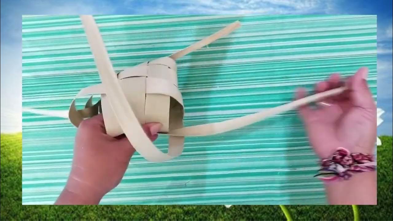 Cara Membuat Ketupat Burung Tipat Dampulan Kedis Dari Janur Ental