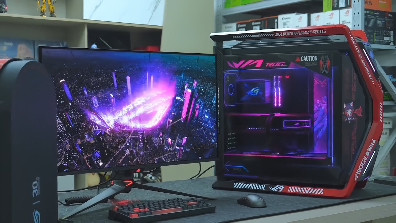 ROG Matrix RTX 5090 GAMING PC SETUP | AMD Ryzen 7 9800X3D + Hyperion ...