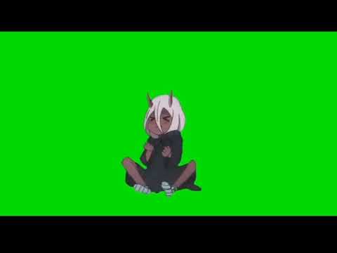 Mentahan green screen anime viral  (zero two)