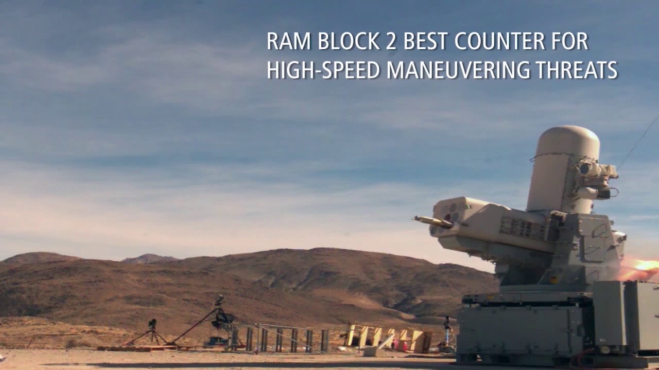 SeaRAM Anti-Ship Missile Defense System - YouTube