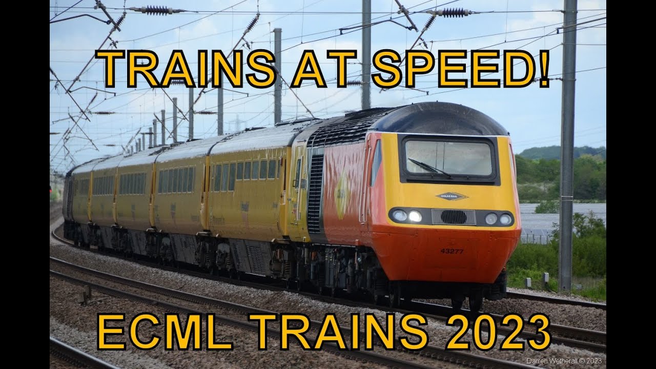 Trains At Speed! ECML, Sandy 15th May 2023 - YouTube