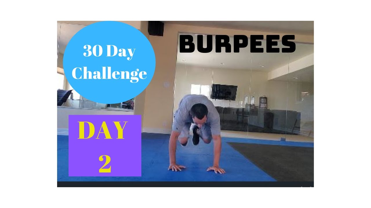 30 Day Burpees Challenge (Day 2) - YouTube