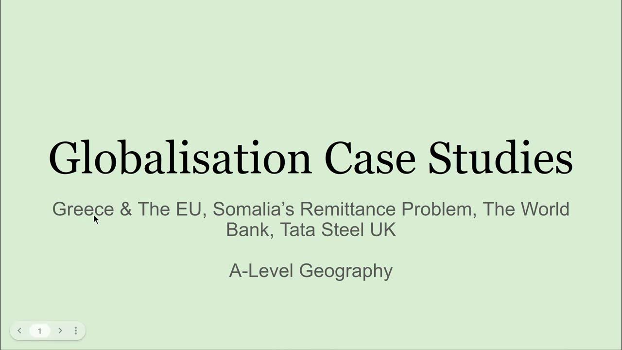 Globalisation Case Studies - AQA A-Level Geography - YouTube