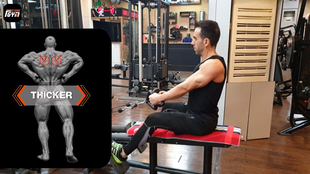 Seated Cable Raw (mid traps) #futuregym - YouTube