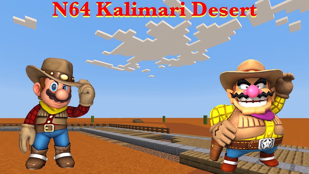 N64 Kalimari Desert Minecraft Mario Kart 8 Deluxe - YouTube