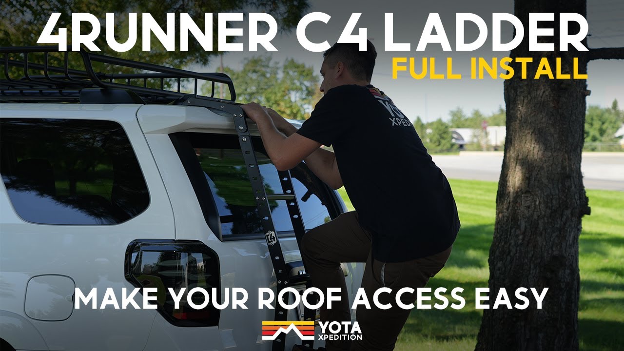 C4 Fabrication Summit Hatch Ladder Full Install 2010-2022 Toyota ...