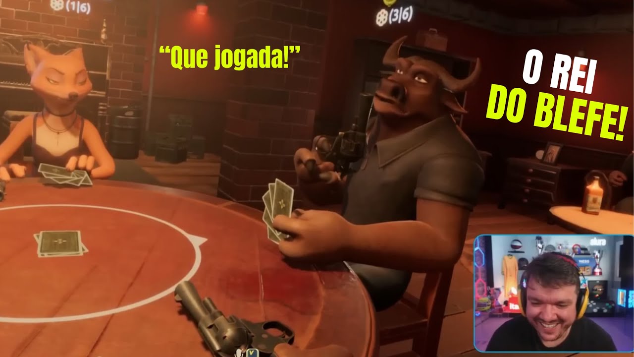 O VERDADEIRO REI DO BLEFE NO LIAR'S BAR - GAULES DOMINOU! - YouTube