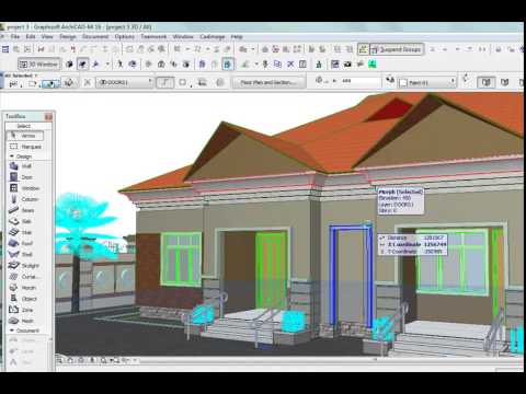 Working with objects in ArchiCAD - YouTube