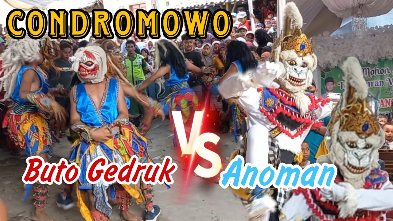 Buto Gedruk Dan Anoman Putih Barongan Condromowo - YouTube
