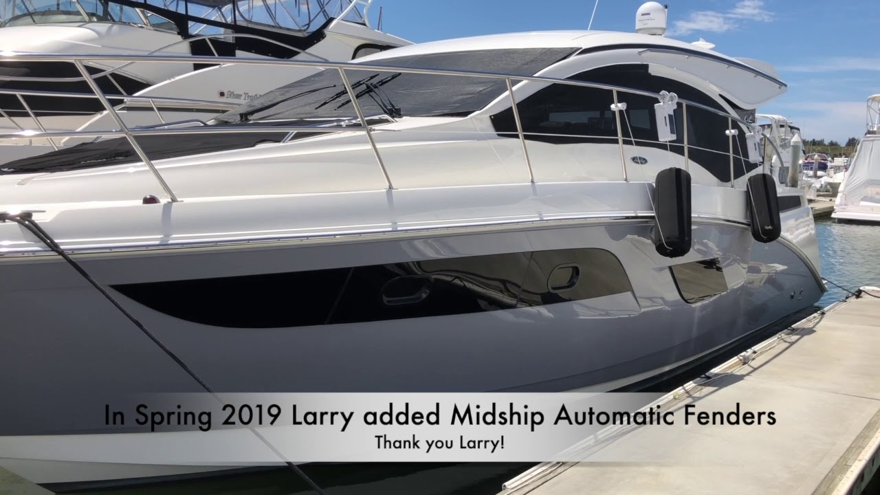 Larry's 40' Sea Ray Sundancer with Automatic Fenders - YouTube