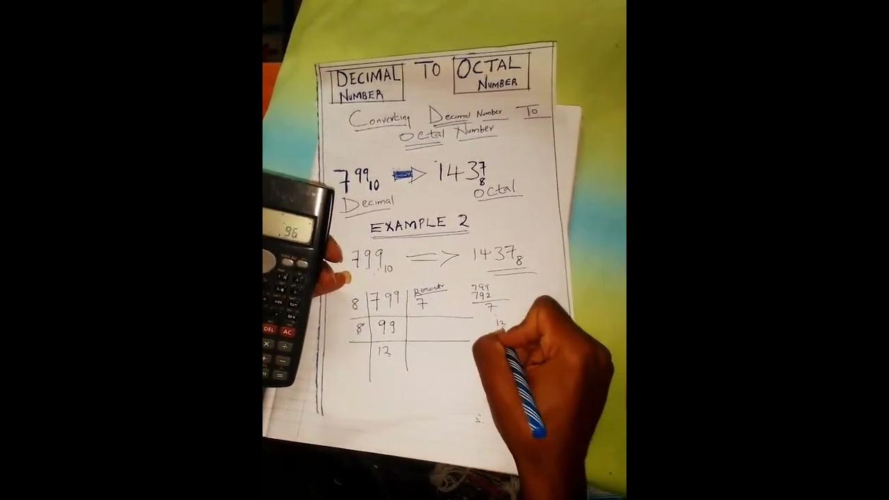 Solving problem Step by Step on Conversion of Decimal Number To Octal ...