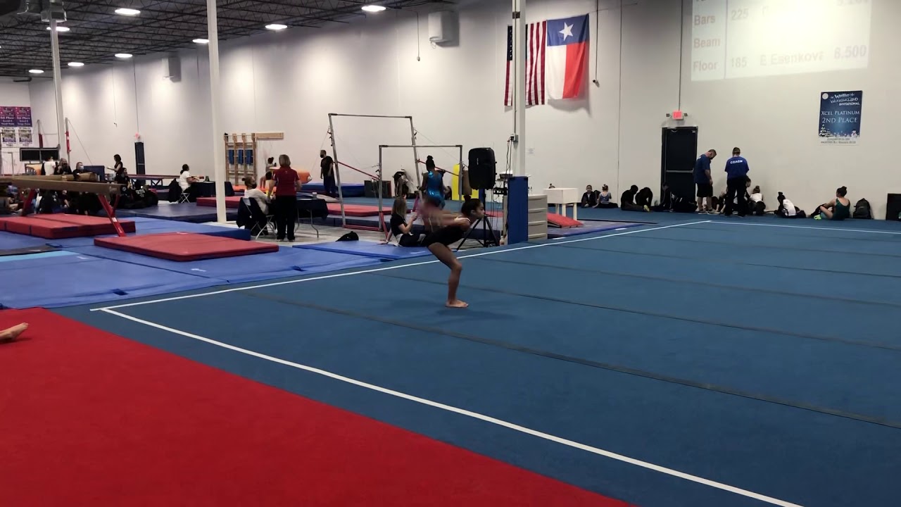 USAG Level 4 District Championship Floor Routine - YouTube