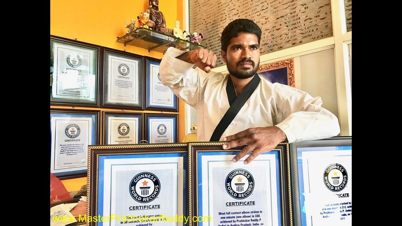 Latest Indian Guinness World Records Master Prabhakar Reddy Nellore ...