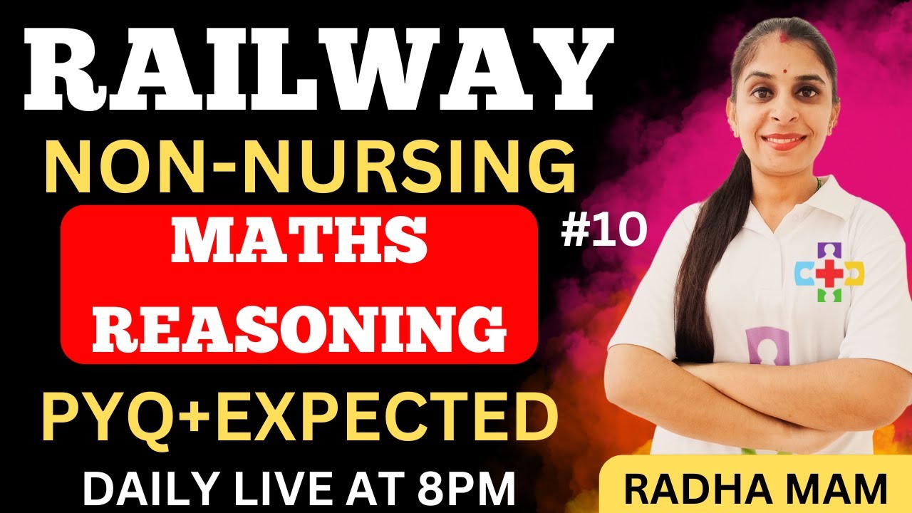 RRB Staff Nurse Exam Preparation//Non Nursing Math's And Reasoning//Hotspotnursing - YouTube