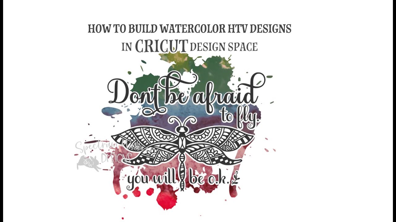 How to build Watercolor HTV designs in Cricut Design Space (Easy) - YouTube