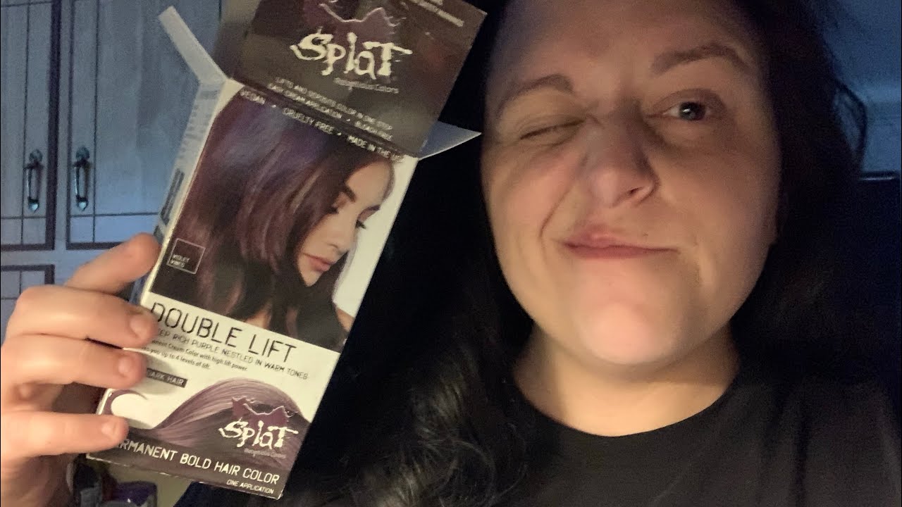 Splat permanent hair color for dark hair!! - YouTube
