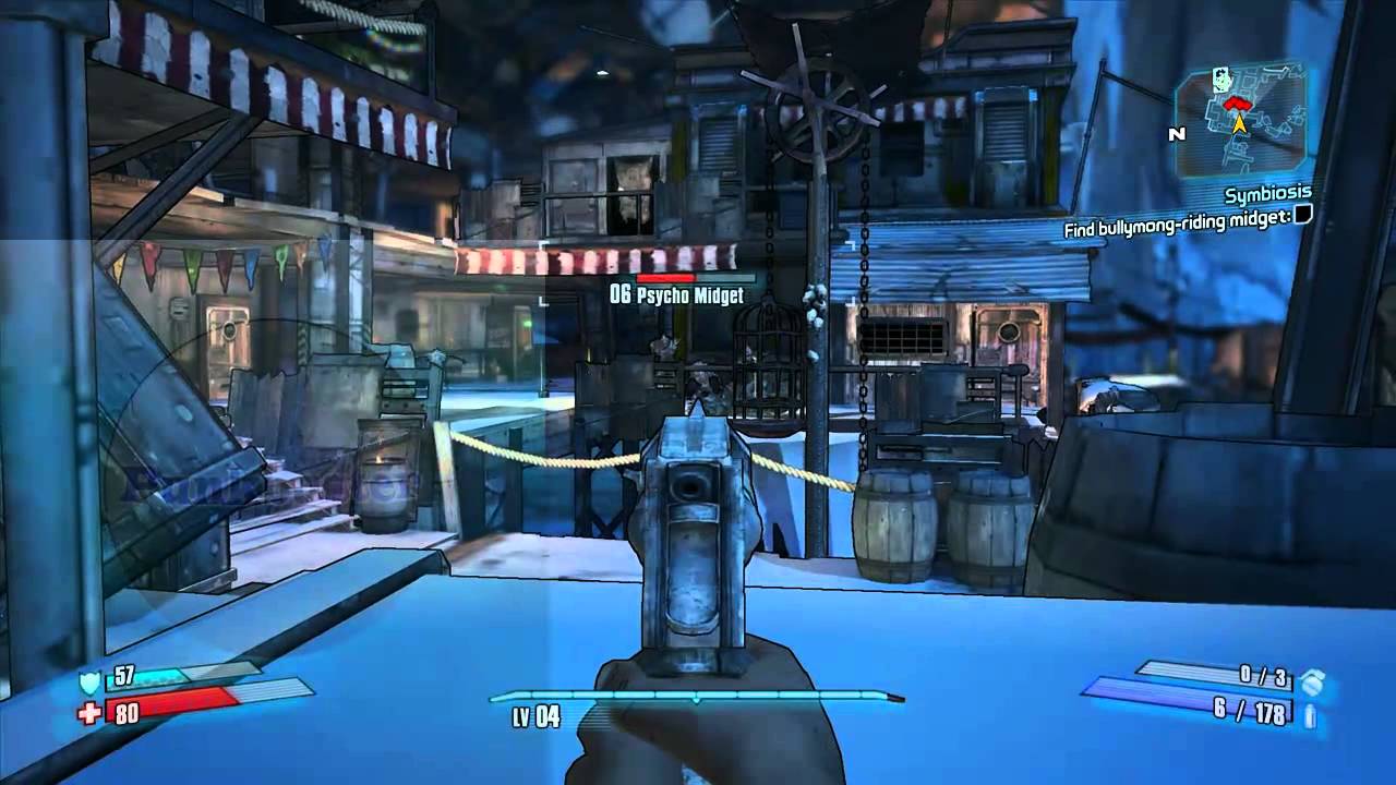 Borderlands 2 - Find bullymong riding midget part 1 - YouTube