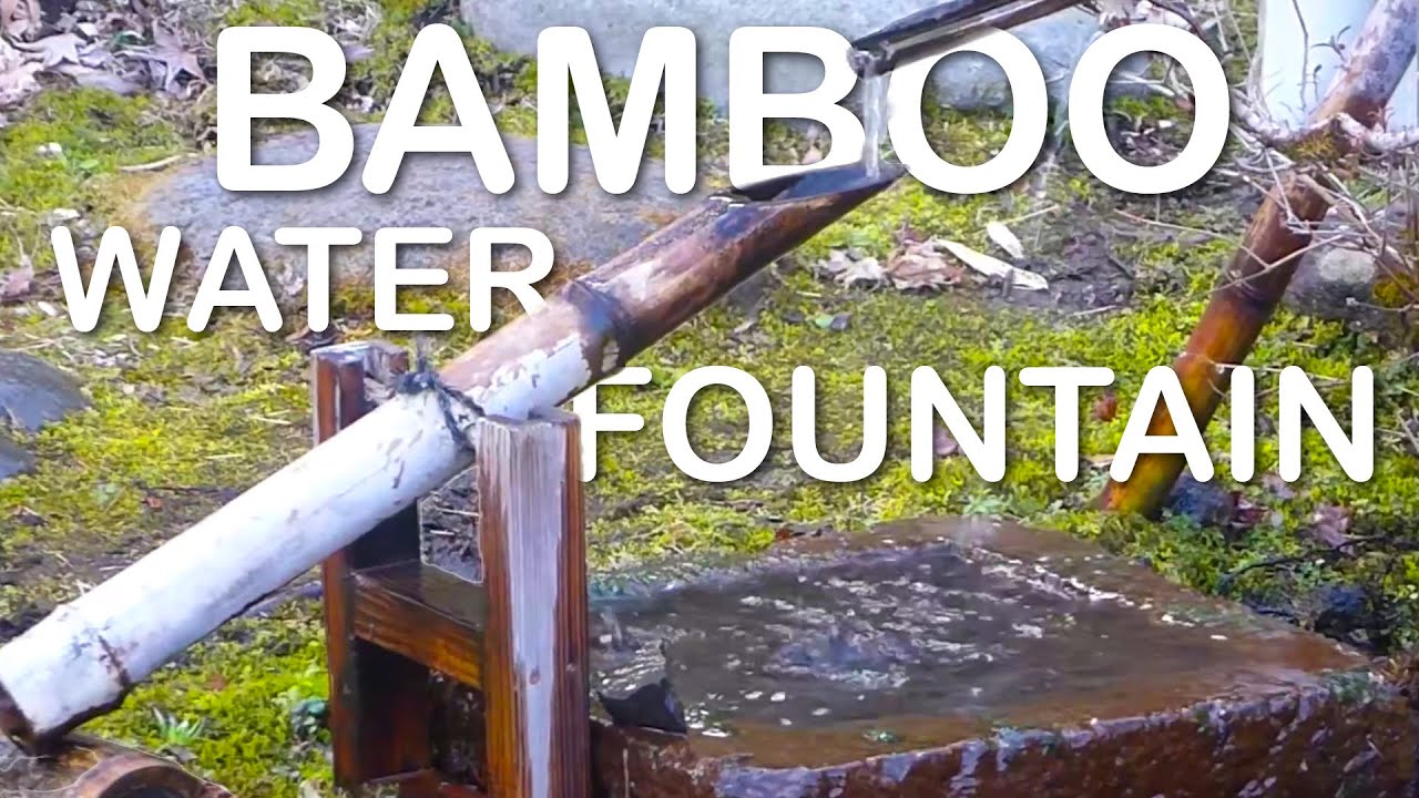 Sounds of a traditional japanese bamboo water fountain, shishi-odoshi ...