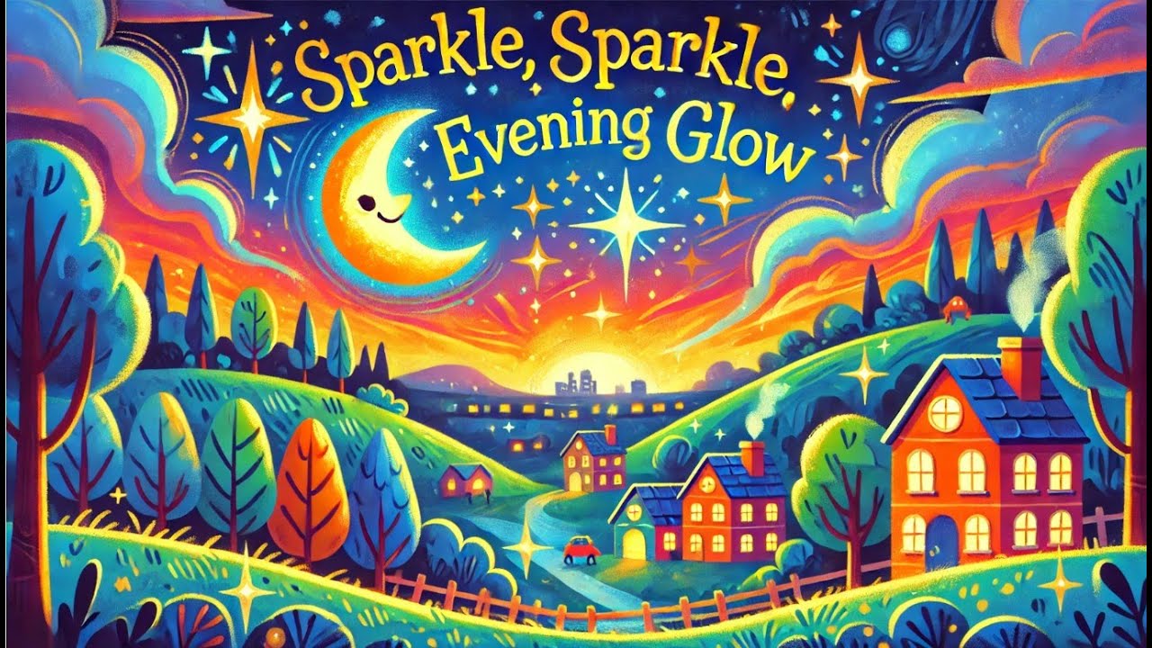 Nursery Rhyme | Sparkle, Sparkle, Evening Glow #kidsvideo - YouTube