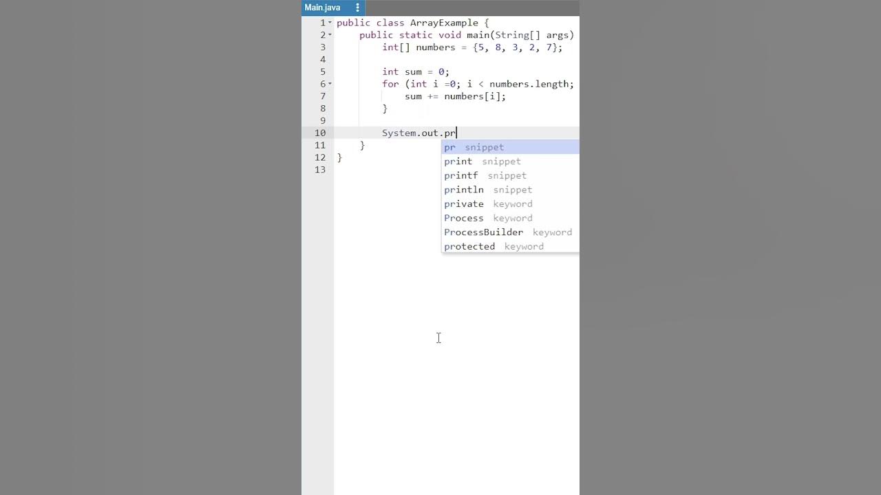 Basic Array Concepts in Java #shorts #java #array - YouTube