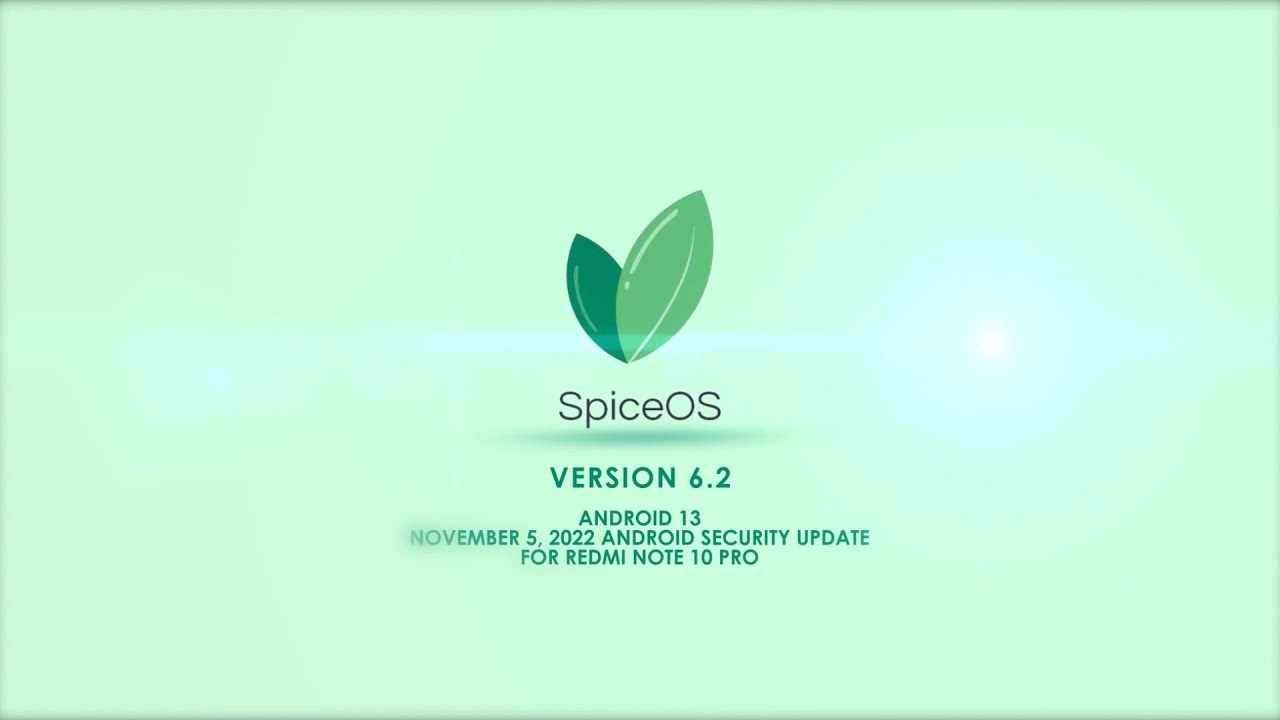 SpiceOS 6.2 | Official | Stable for Redmi Note 10 Pro | (sweet) - YouTube