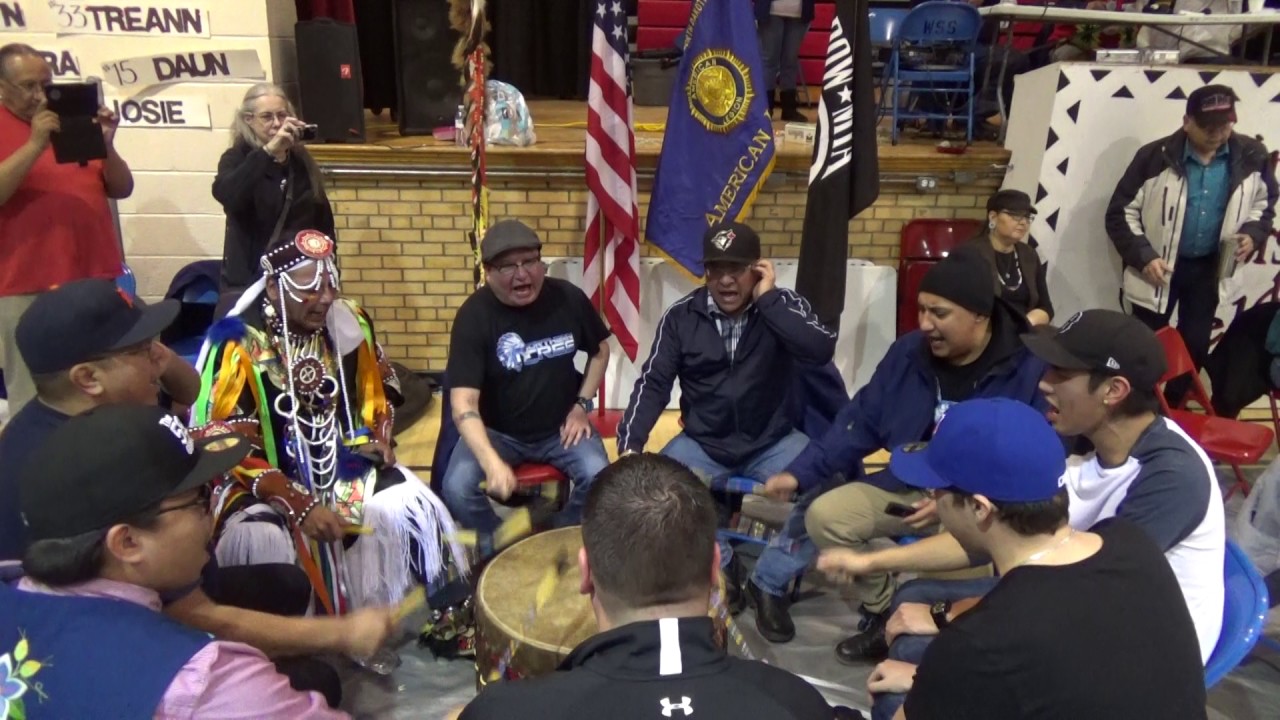 Northern Cree - Sunday #3 - Sweetheart Dance Powwow February 2017 - YouTube