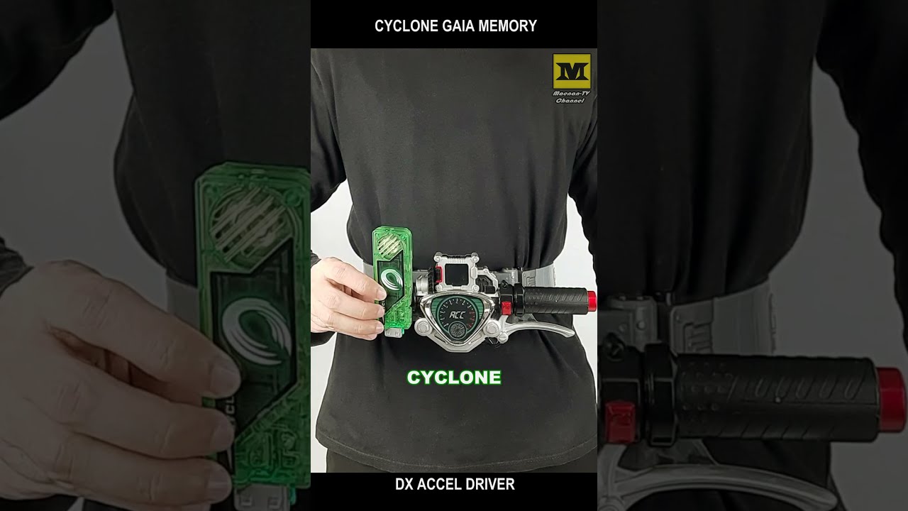DX Accel Driver + Cyclone Gaia Memory (test) Kamen Rider W Accel # ...