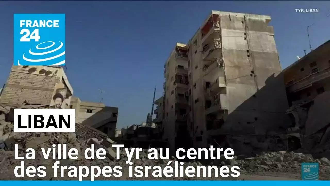 Dans le sud du Liban, la ville de Tyr, au centre des frappes ...