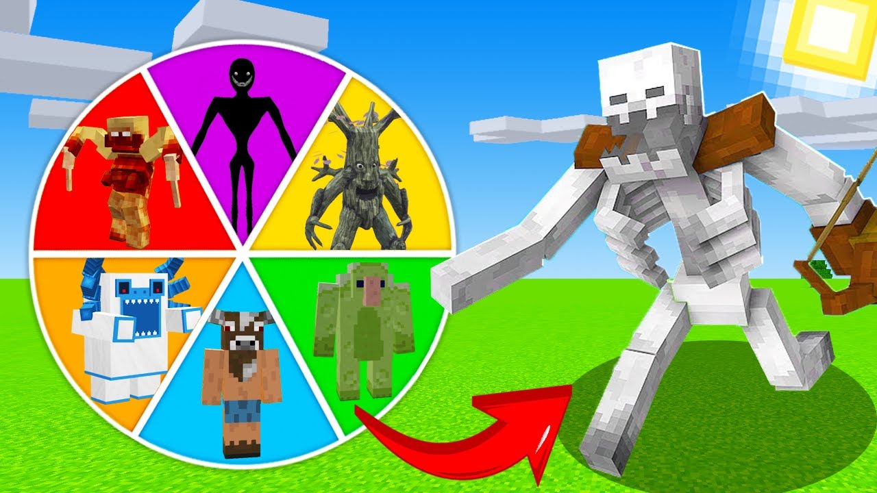 The Roulette of CRAZY OP BOSSES (Minecraft Mob Battle) - YouTube