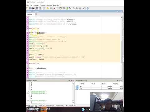 Scilab Programming (Conversion of numbers, Guess a number Game, Plot trigonometric function ...