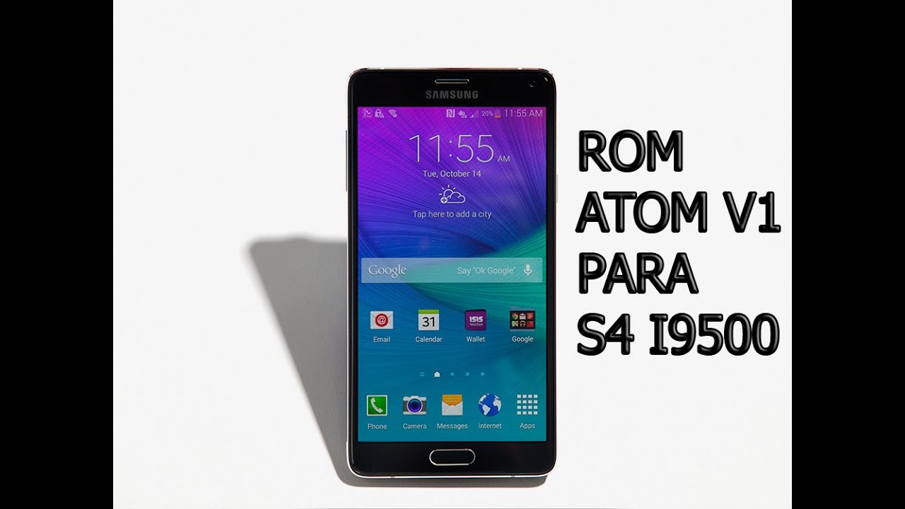 ROM ATOM V1 PARA S4 I9500 (5.0.2) - YouTube