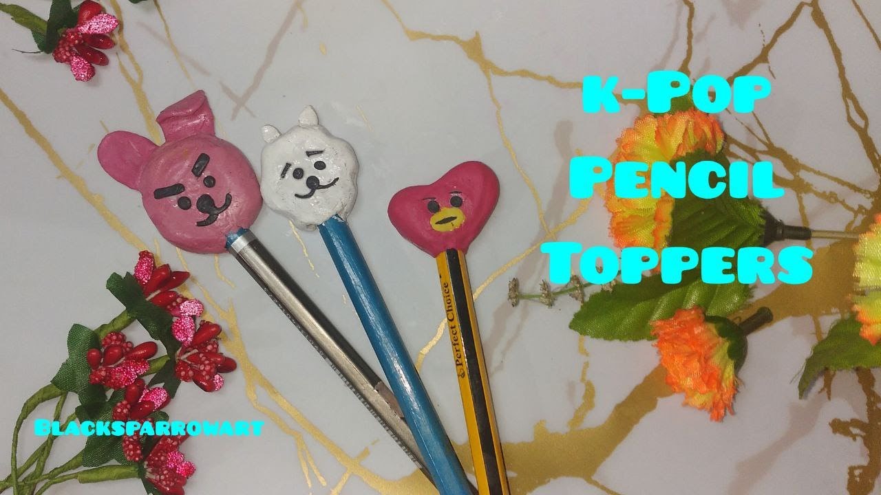 BTS PENCIL TOPPERS - YouTube