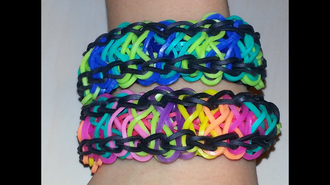 RAINBOW LOOM CRIS CROSS LADDER *NEW* - YouTube