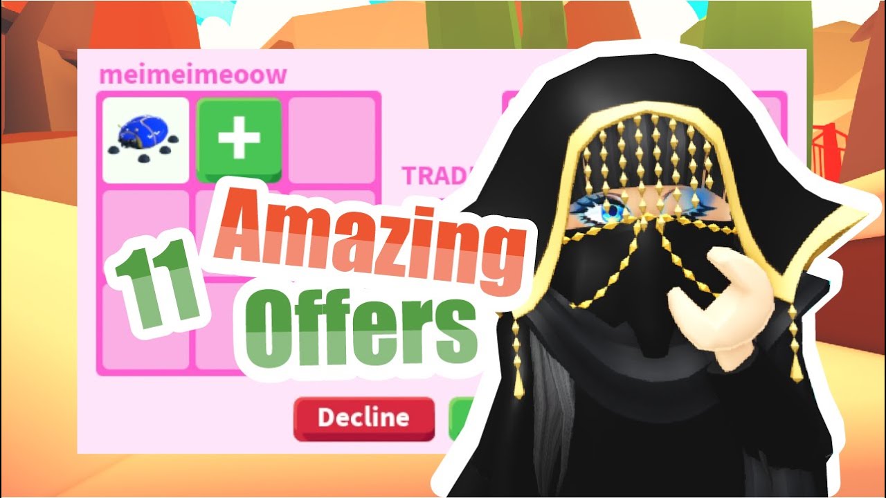 11 Best Offers I Got for Blue Scarab 😱 | Adopt Me Trading - YouTube