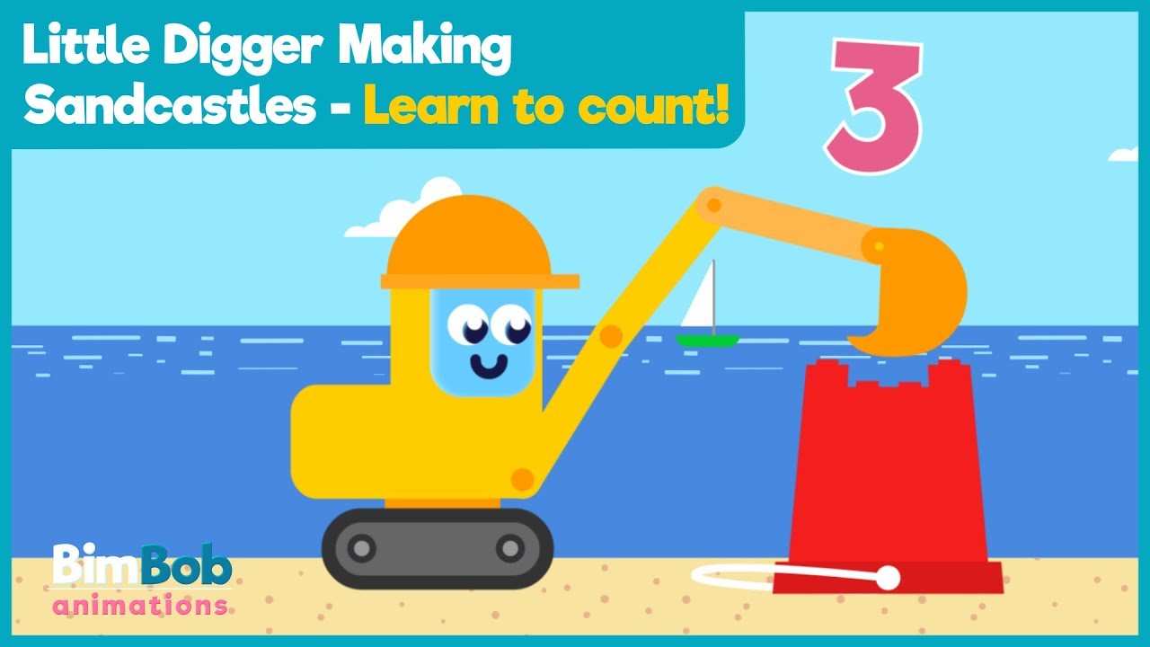 Digger's Sandcastle Quest | Learning to count Adventure with Bimbob ...