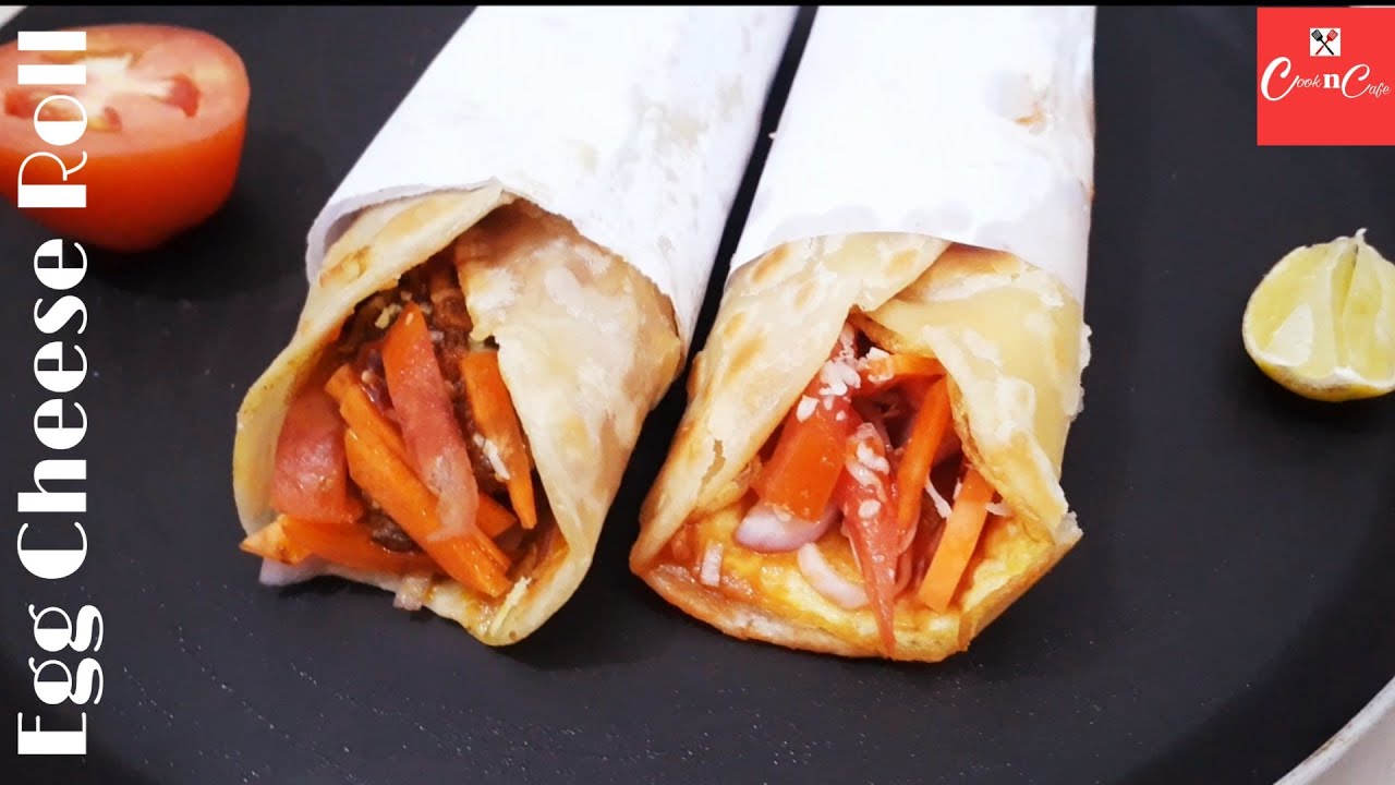 Egg Cheese Roll | Quick Cheesy Egg Roll Recipe | Roll Indian Street ...