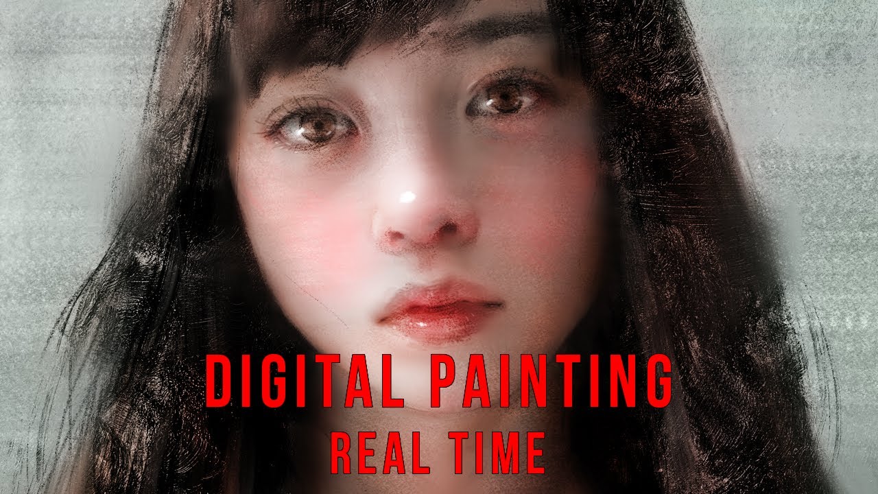Digital Portrait Painting - Real Time - YouTube