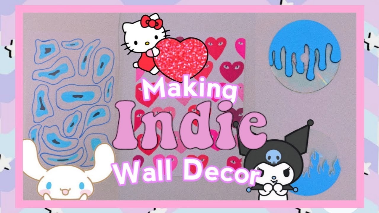 Making Indie Kid Wall Decor | very *a e s t h e t i c* - YouTube