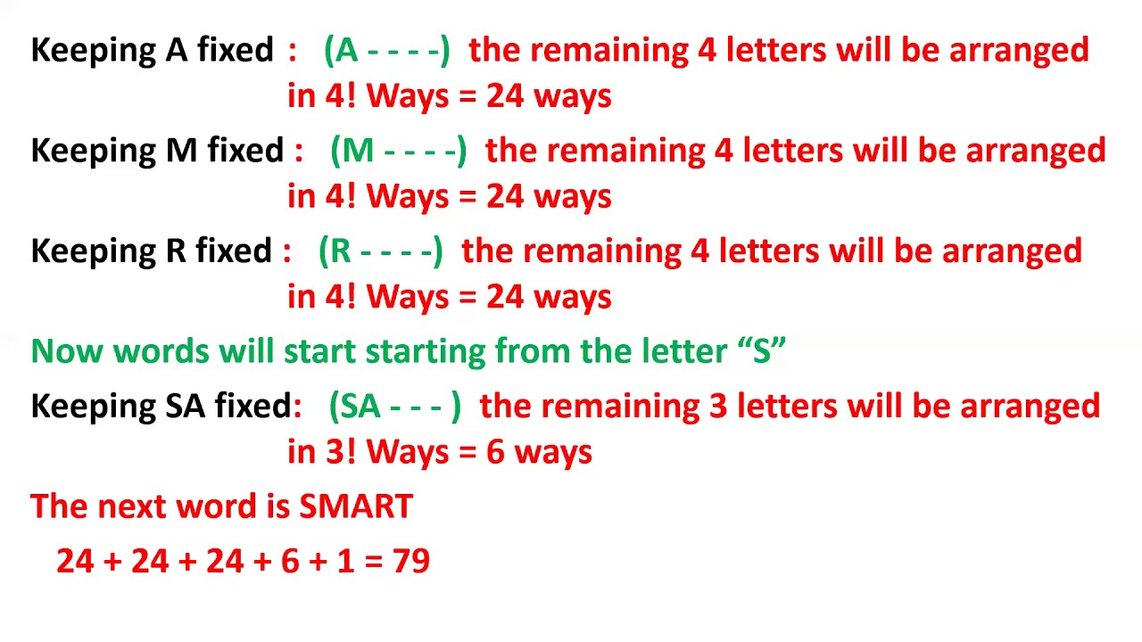 RANK PERMUTATION - YouTube