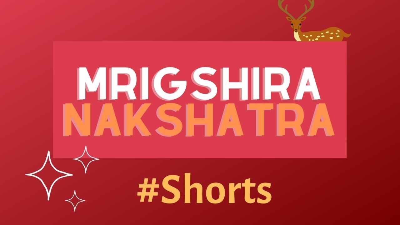 Mrigshira Nakshatra Recap -#Shorts Video - YouTube