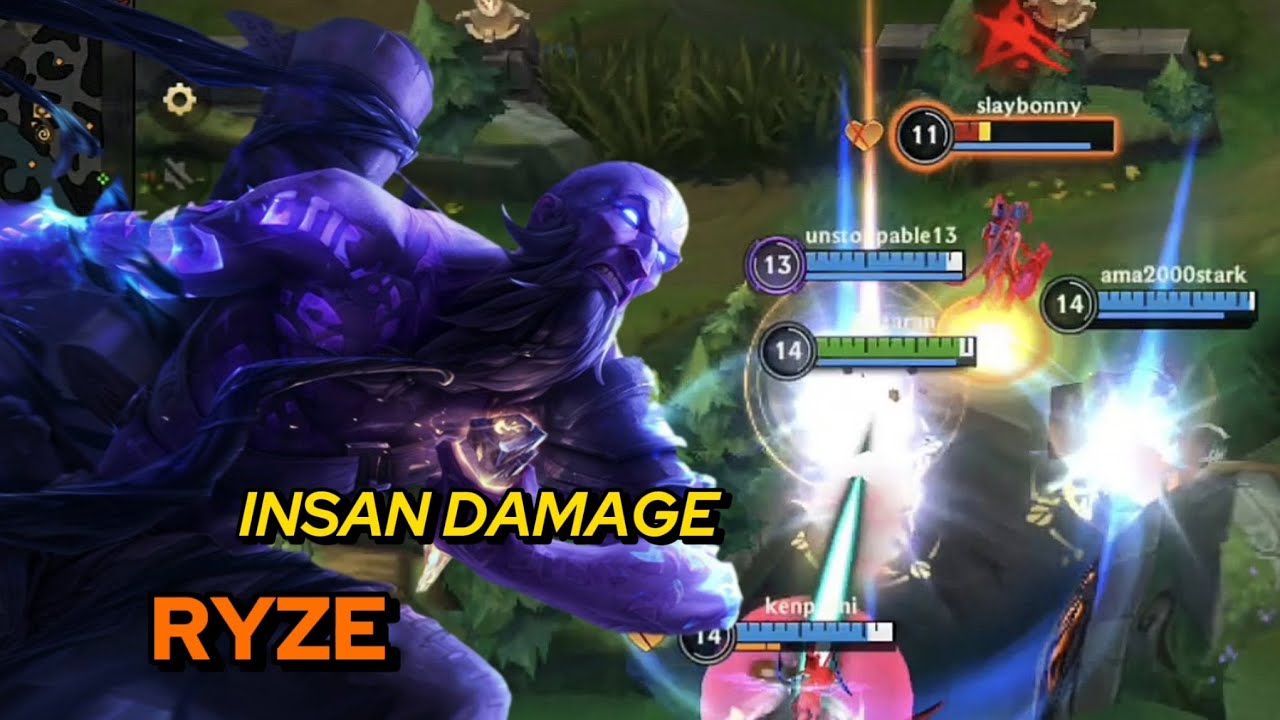 "💀🔥Ryze Unleashed: Dominate Wild Rift with the New Rune Mage! (Gameplay ...