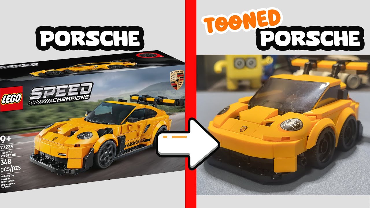 Lego, But I Built It My Way - Chibi Porsche 911 🏁 Mini Tooned Up Speed ...
